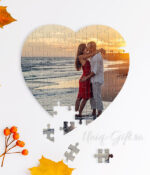 Puzzle personalizat in forma de inima cu poza ta. Model 1 - Uniq-gift.ro