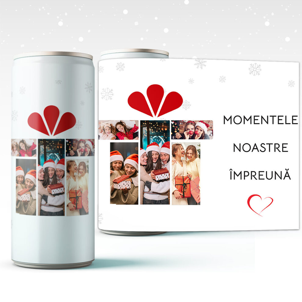 Perna personalizata cu 6 poze si mesaj - Uniq-gift.ro