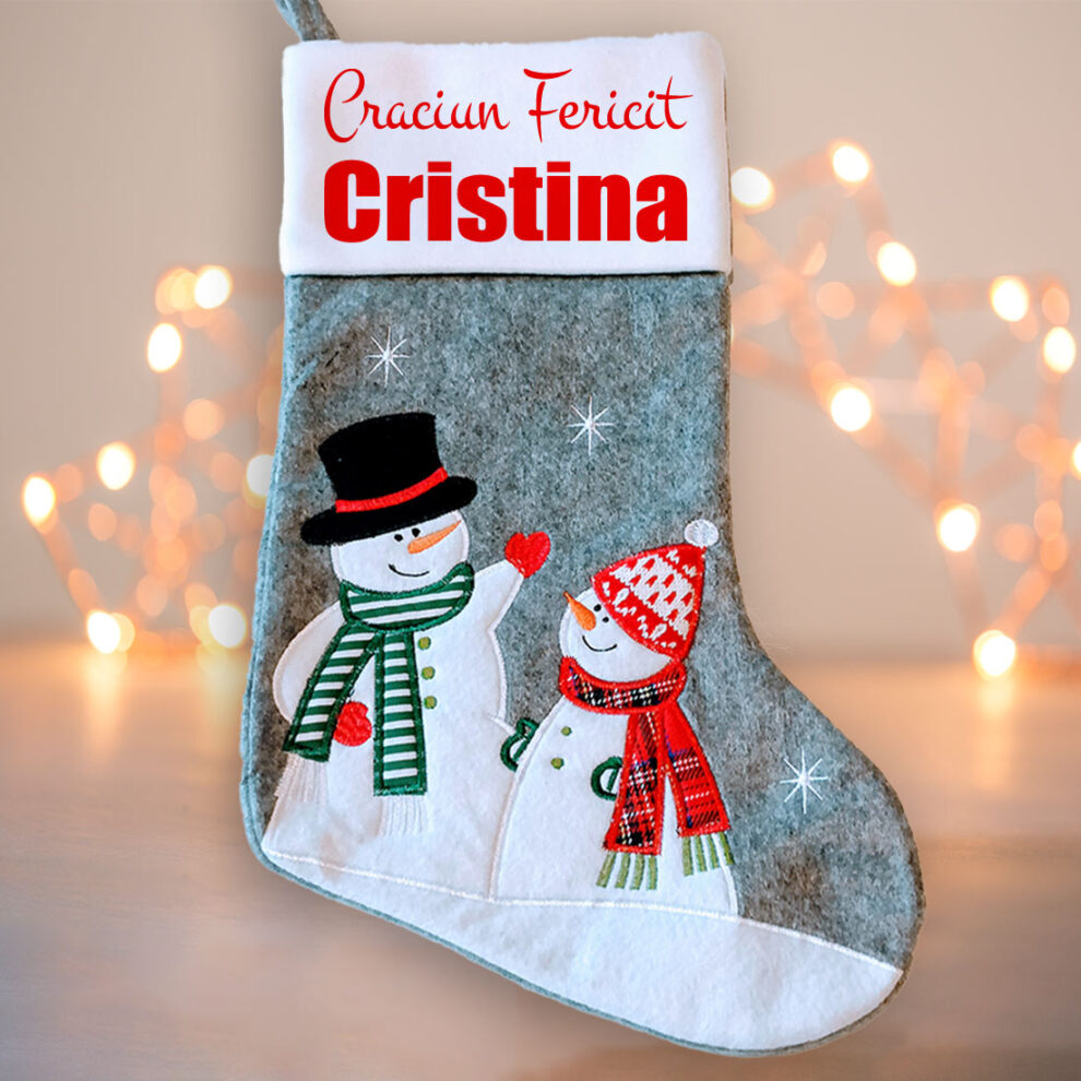 Cizmulite personalizate Mos Nicolae si Mos Craciun - Uniq-gift.ro